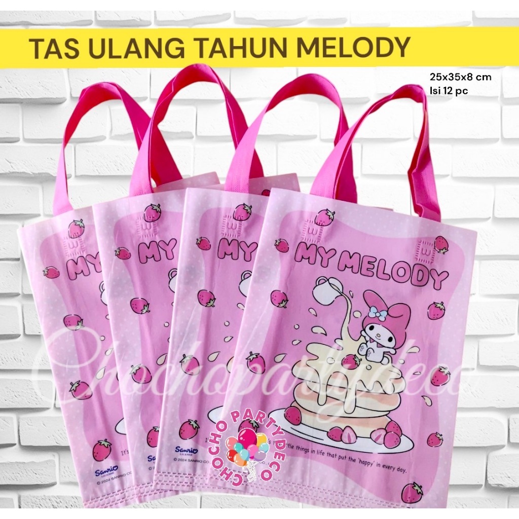 Jual Tas Ulang Tahun MELODY Isi 12 / Goodie Bag Melody Sanrio | Shopee ...