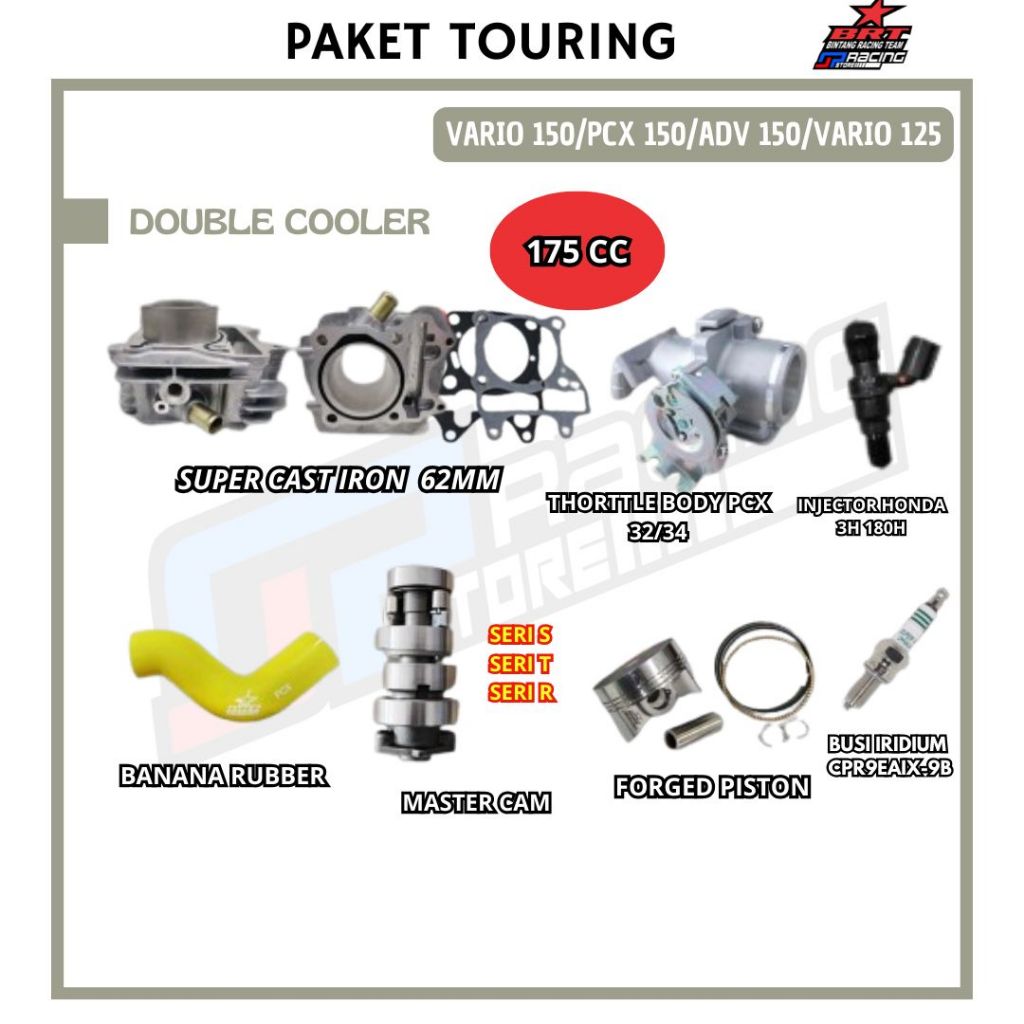 Jual Paket Bore UP Vario 125/150 PCX/ADV 150 Blok Piston-TB-Banana ...