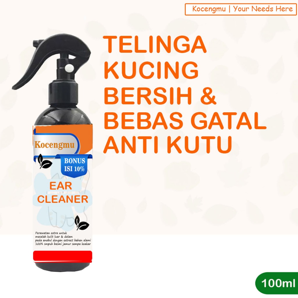 Jual Obat Gatal Kucing Obat Gatal Telinga Kucing Spray Kocengmu (100ML ...