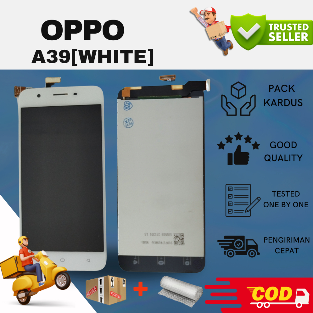 Jual LCD OPPO A39 WHITE ORIGINAL FULLSET TOUCHSCREEN HIGH QUALITY ...