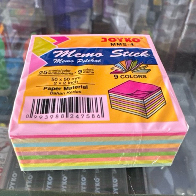 Jual ( 1 pack ) Memo stick Mms4 / Stik Note / Sticky Notes / Pelekat ...