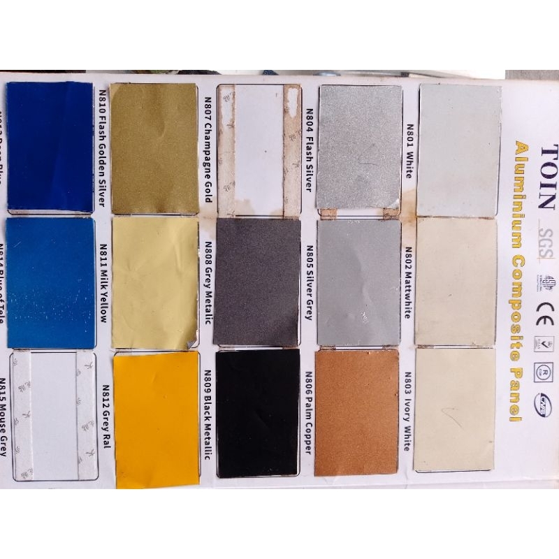 Jual ACP aluminium composite panel 3mm TOIN WARNA | Shopee Indonesia