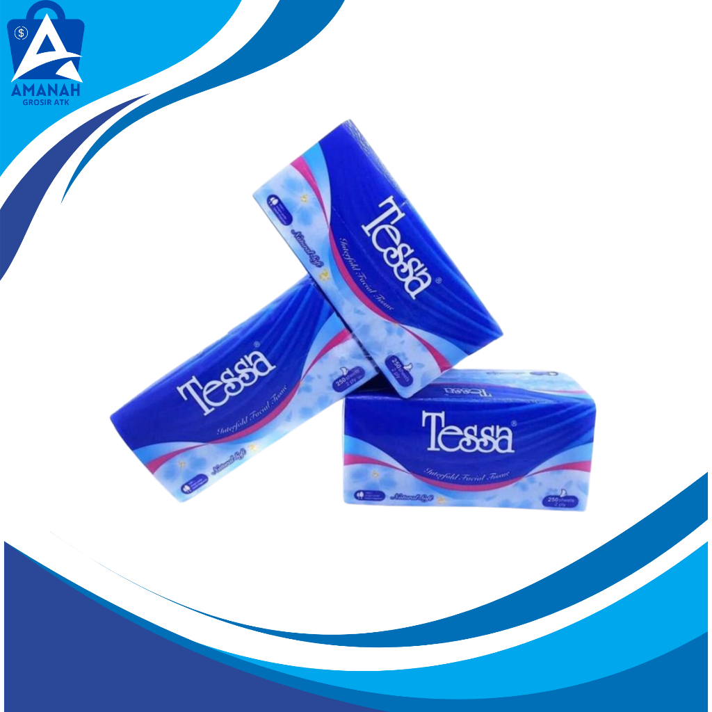 Jual TISU TESSA/ TISSUE TESSA/ 250 sheets 2 ply/ 4 pak | Shopee Indonesia