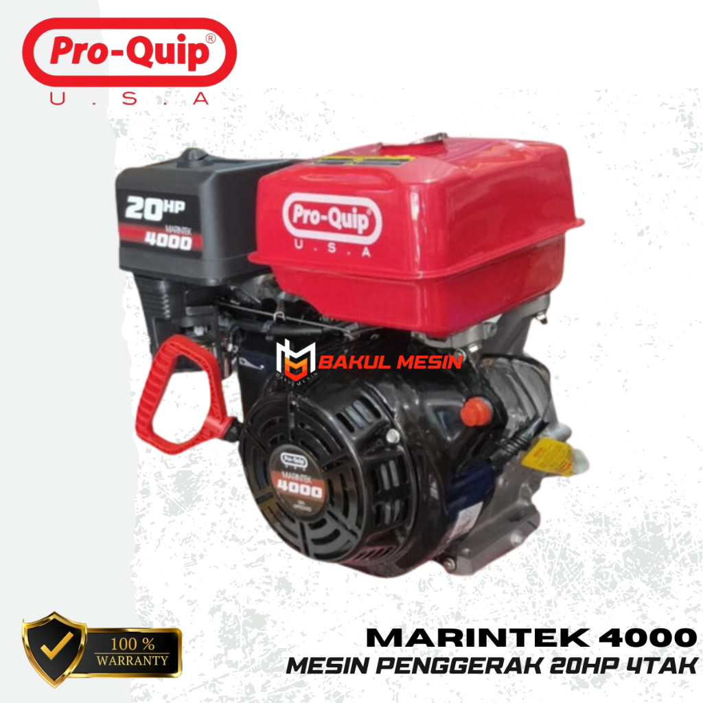 Jual PROQUIP MARINTEK 4000 Mesin penggerak Gasoline Engine Bensin 20HP ...