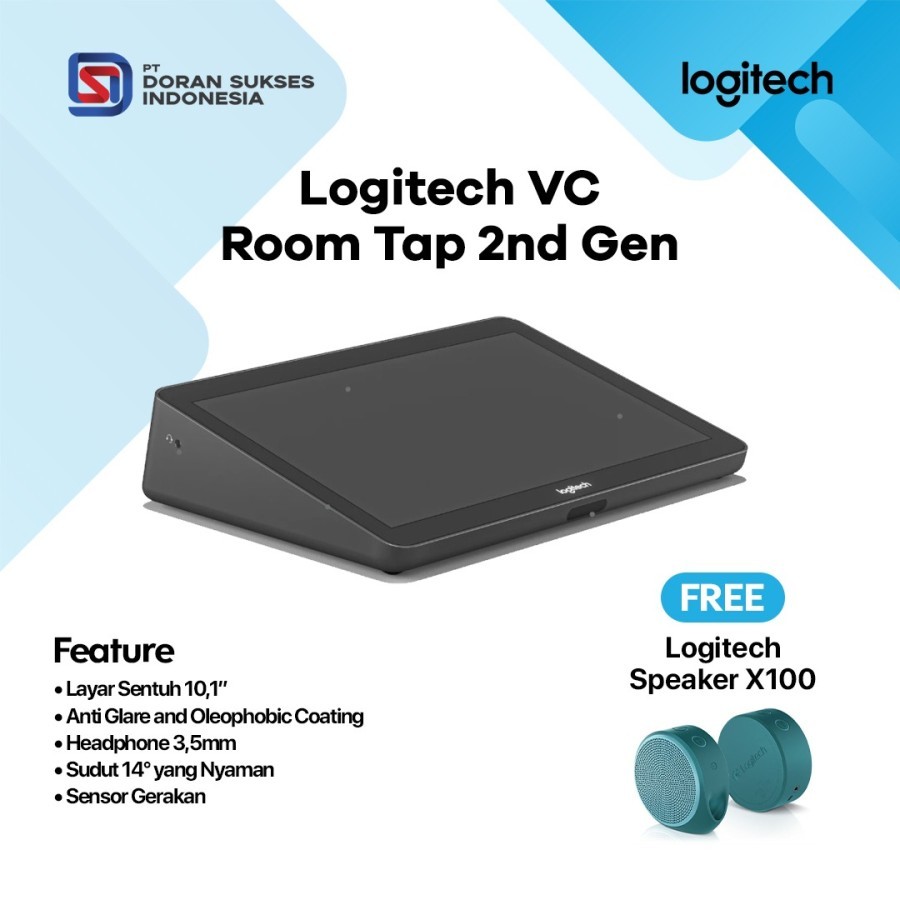 Jual Logitech Tap Gen 2 Meeting Room Touch Controller For Video ...