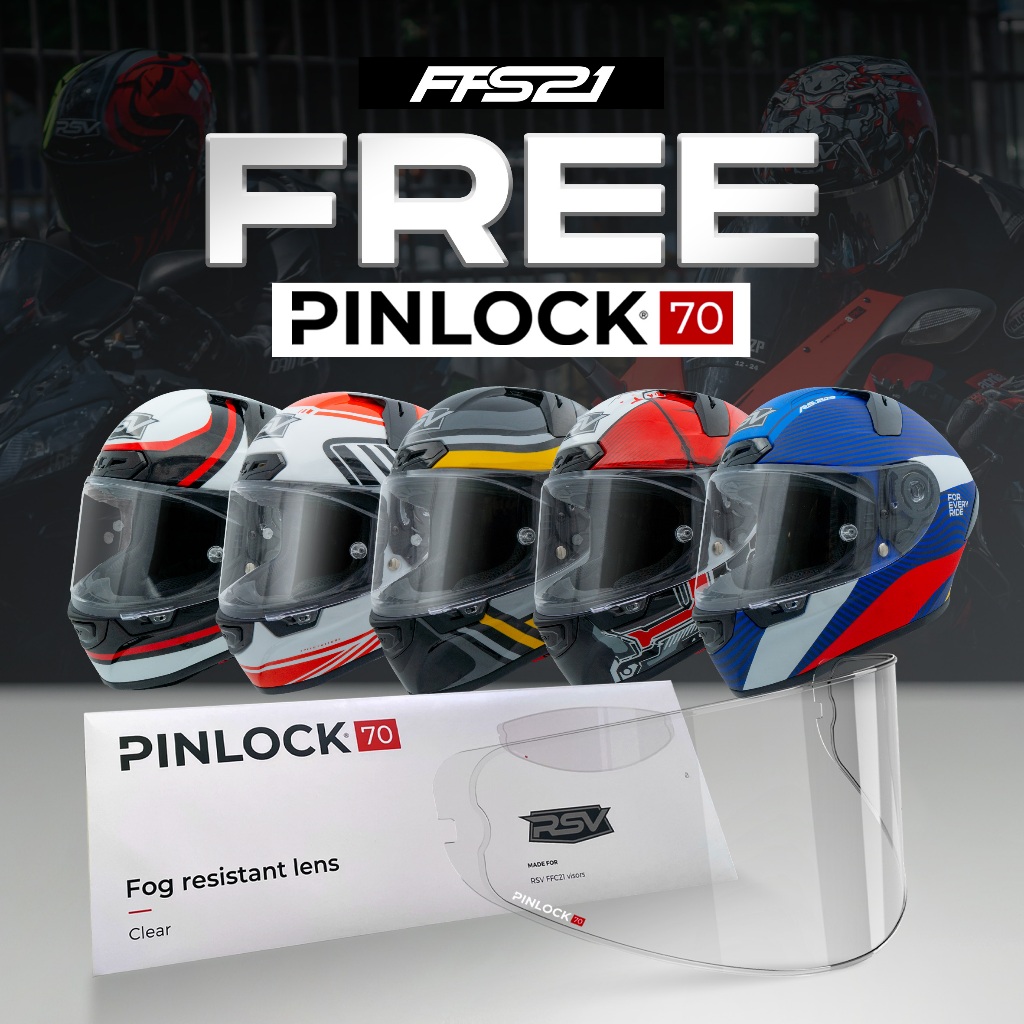 Jual HELM FULL FACE RSV FFS21 Series + Free Pinlock 70 For RSV FFS21 ...