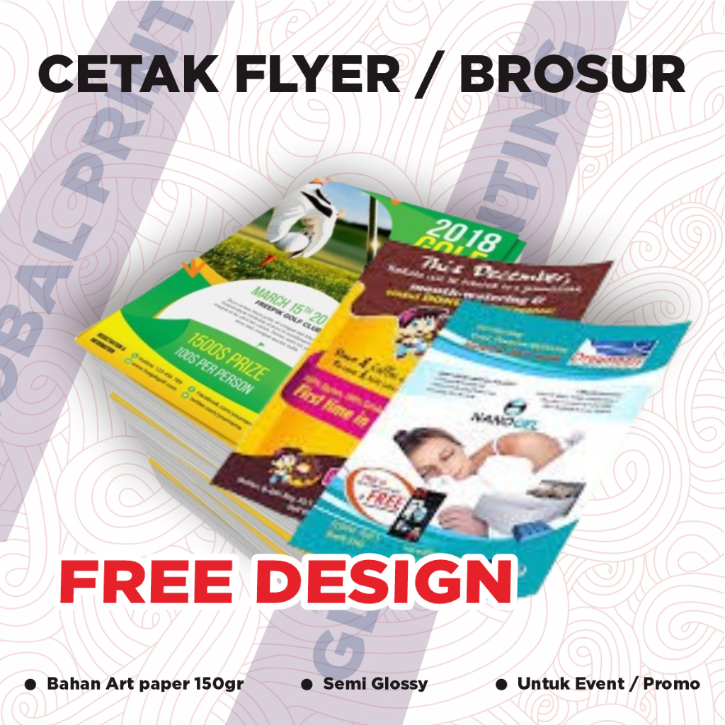 Jual Cetak Brosur / Flyer 1 Rim Custom Murah | Shopee Indonesia