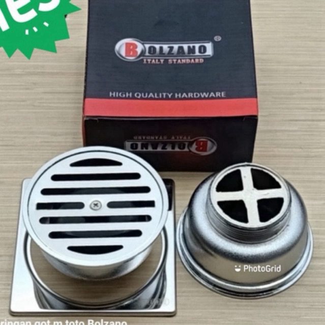Jual FLOOR DRAIN KAMAR MANDI BOLZANO SUS 304/ Saringan got Model Toto/ Saringan got injak ...