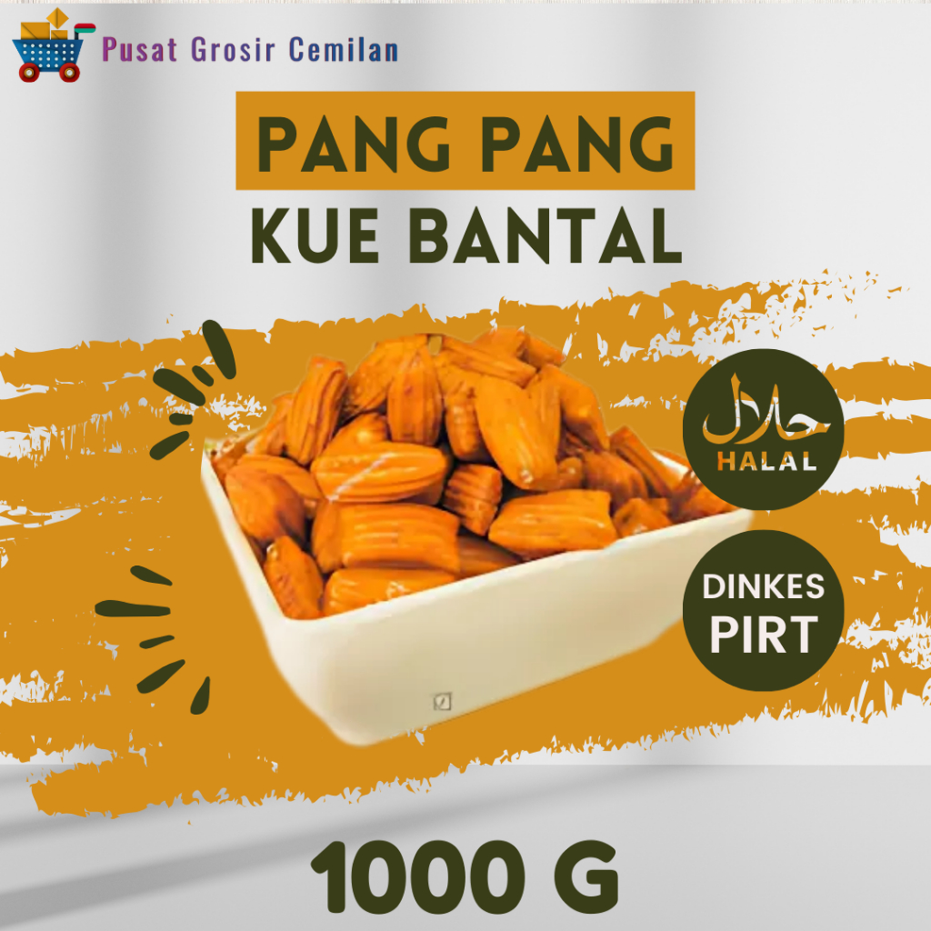 Jual Snack Pang pang 1 Kg Kue Bantal Tradisional Gurih Manis 1 Kg ...