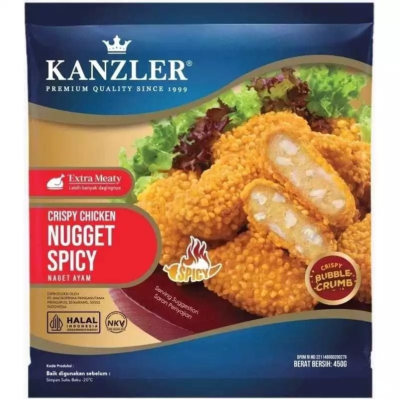 Jual Kanzler Naget Crispy Spicy 450gr | Shopee Indonesia