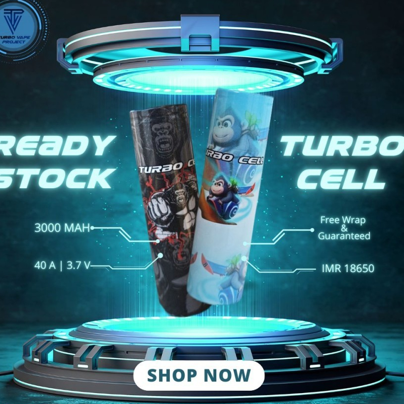 Jual Baterai Turbo Cell 3000MAH 40A 18650 100% Authentic - Battery ...