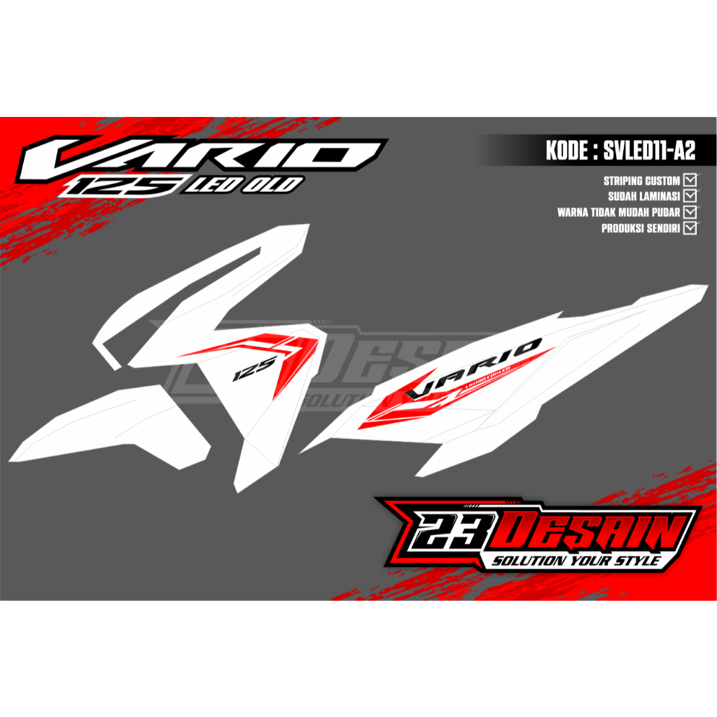 Jual striping sticker vario led old striping vario led old 125 motif ...