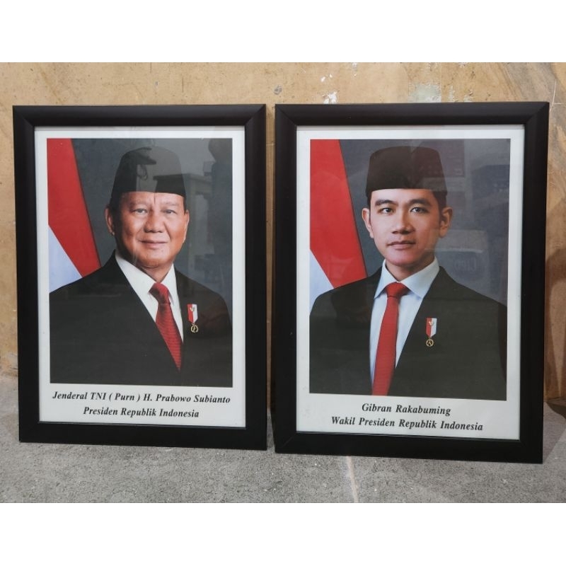 Jual Foto / gambar Presiden + Wakil Presiden H. Prabowo Subianto ...