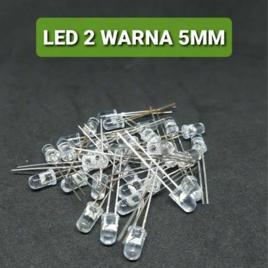 Jual Per 1 Pcs - Lampu LED 5MM 2 Warna Lampu 5 mm Led 5mm Lampu ...