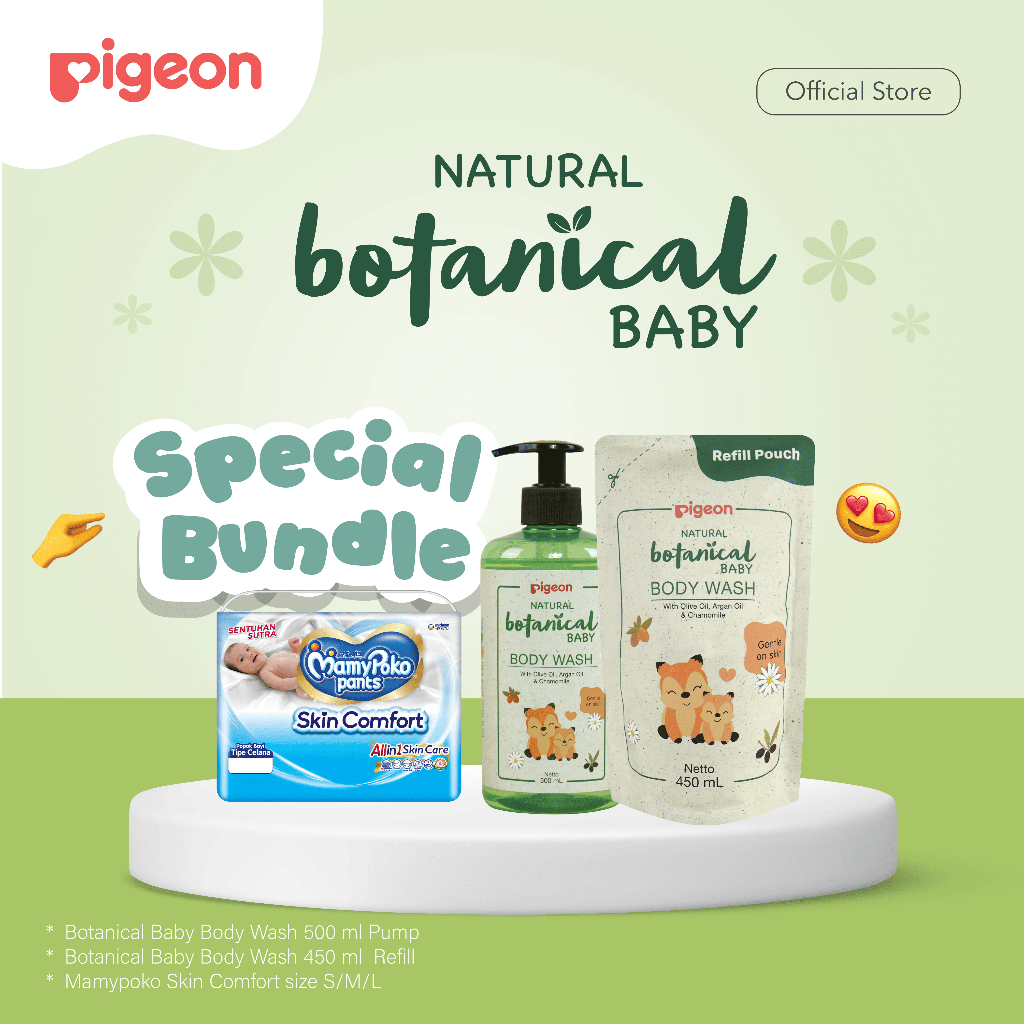 Jual PIGEON Paket Botanical Body Wash | Shopee Indonesia
