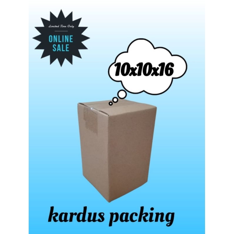 Jual kardus ukuran 10x10x16 krdus packing/kardus mini/kardus murah ...