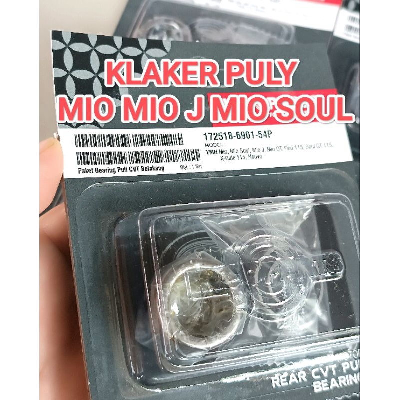 Jual BEARING KLAKER PULY CVT BELAKANG MOTOR MIO MIO SOUL MIO J FINO 100 ...