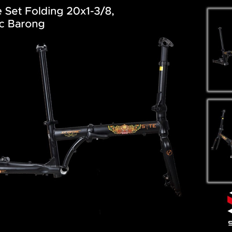 Jual frame batang batangan set syte BARONG sepeda lipat ban 20 bahan ...