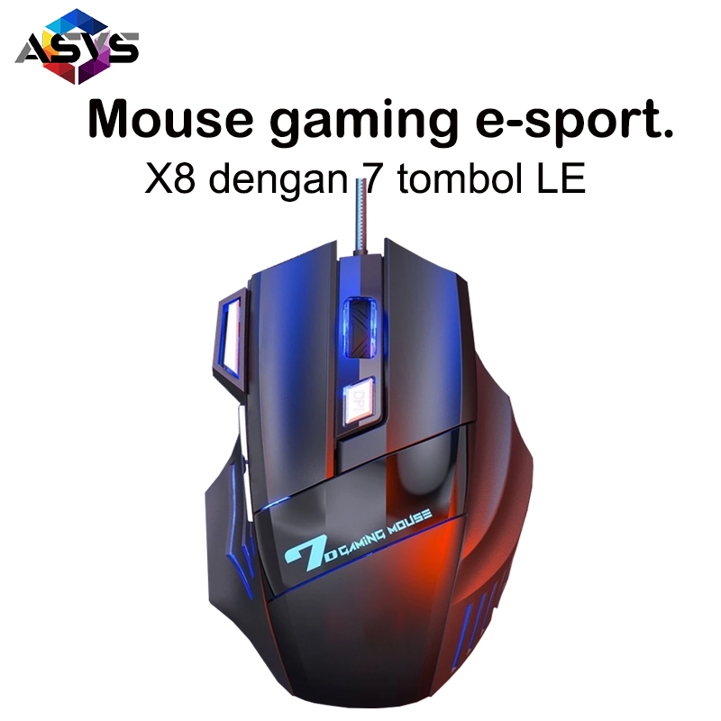 Jual ASVS Mouse gaming profesional untuk e-sport/tanpa delay, tidak lag ...