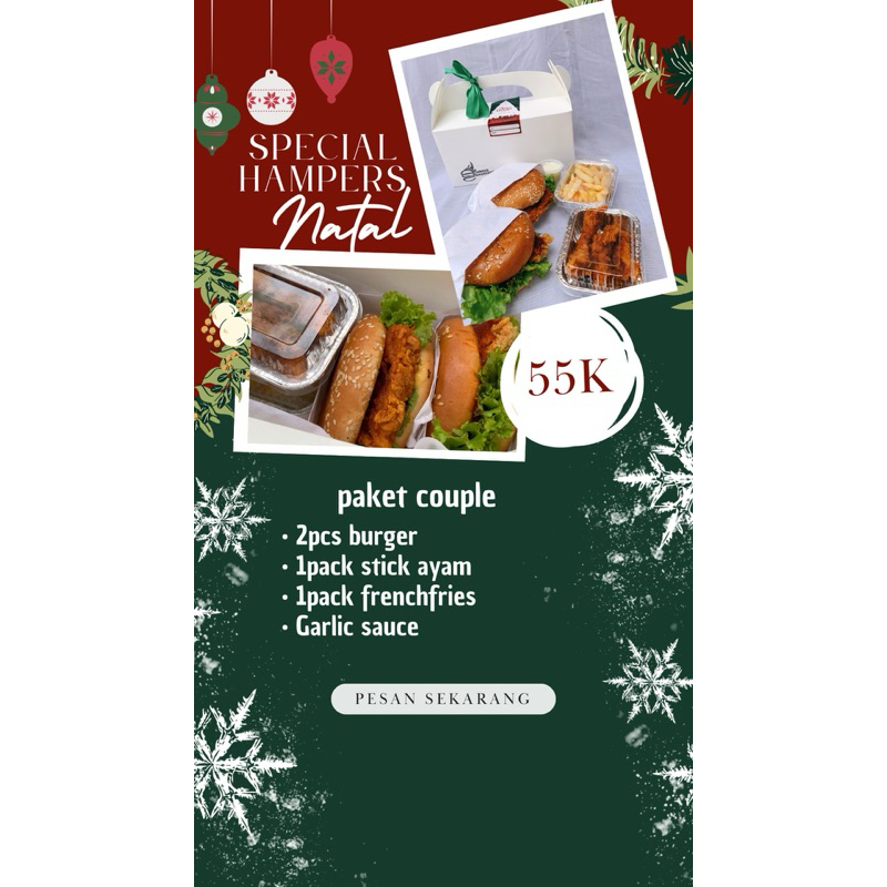 Jual paket hampers natal burger | Shopee Indonesia