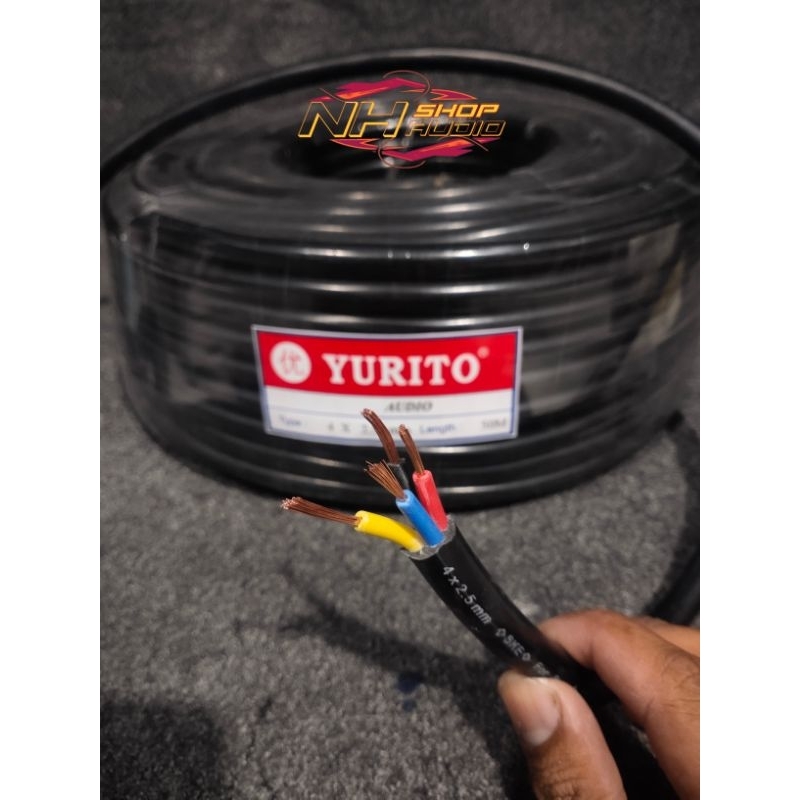 Jual Kabel Serabut Audio NYYHY Yurito 4x2,5mm Meteran / 1Meter 4x2.5mm ...