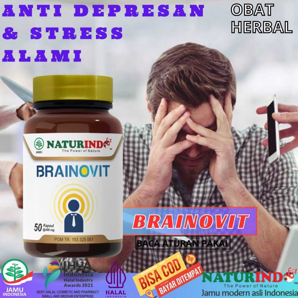 Jual Obat Herbal Depresi Stres Sulit Fokus Hilang Konsentrasi Insomnia ...