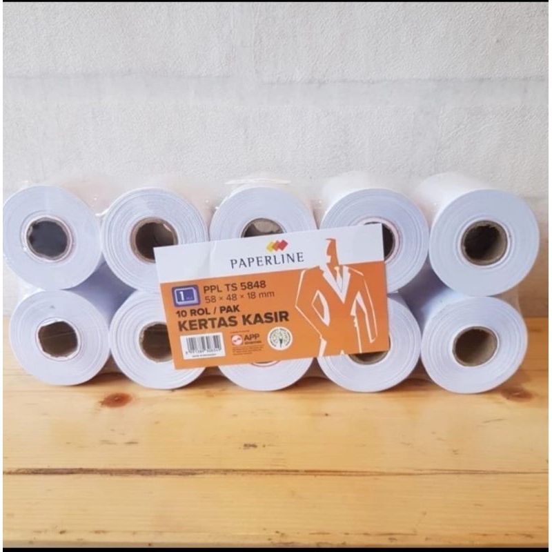 Jual Paperline Kertas Kasir / Thermal / Paper Roll 58 x 48 x 18mm / uk ...