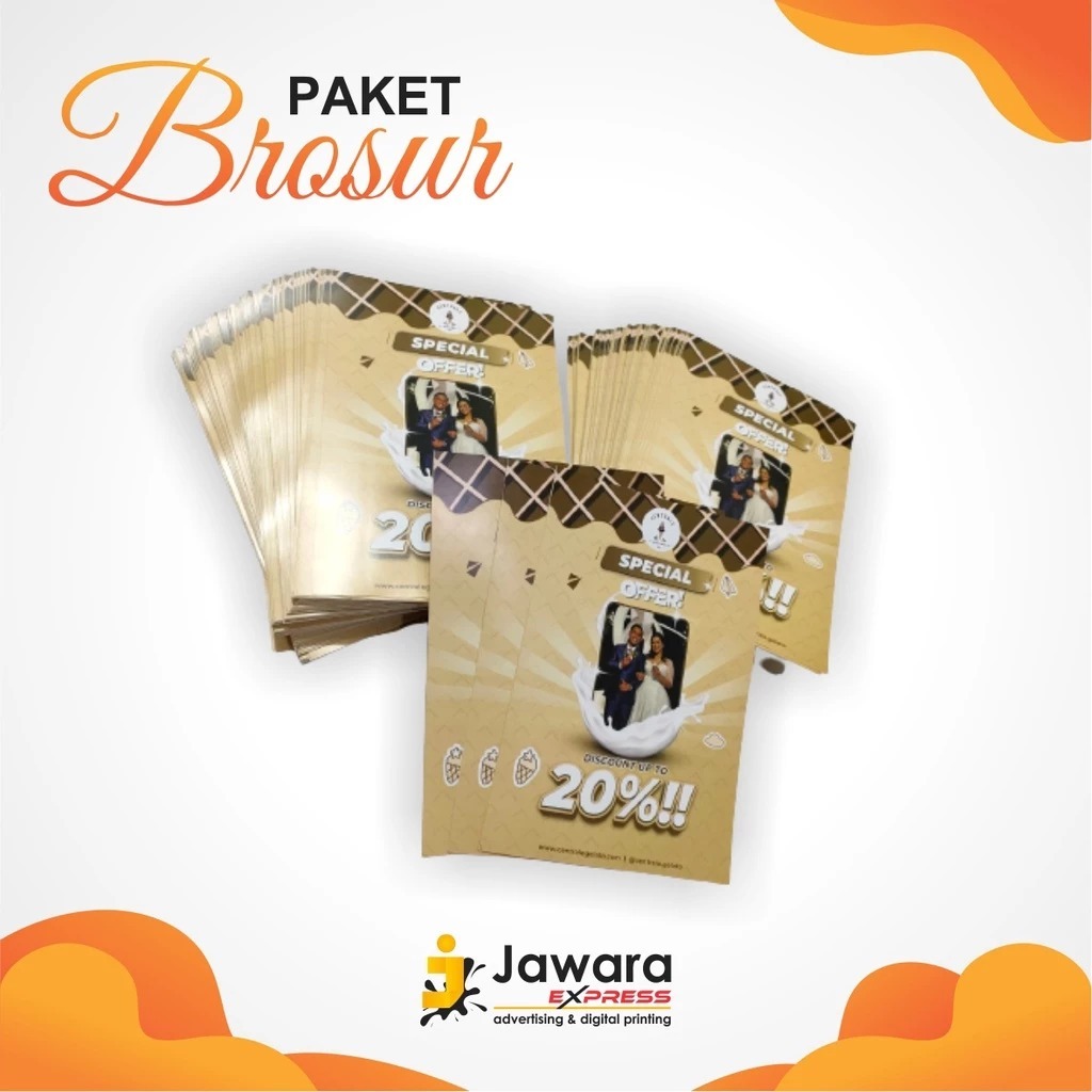 Jual PAKET CUSTOM BROSUR , FLYER , LEAFLET (A4 , A5 , 1/3A4) 1 RIM 500 ...