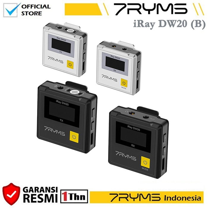 Jual 7RYMS iRay DW20 (B) Wireless Mic Microphone for Camera & Smartphone | Shopee Indonesia