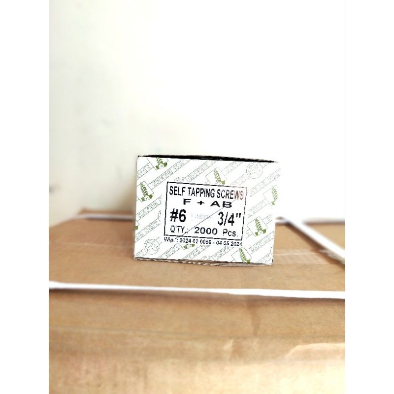 Jual SEKRUP TAPPING FAB 6X3/4 BOX MOON LION KEPALA RATA/ SELF TAPPING ...