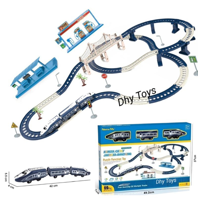 Jual Mainan Kereta Api Cepat Jakarta Bandung Train Rell Kreta Api 69 ...