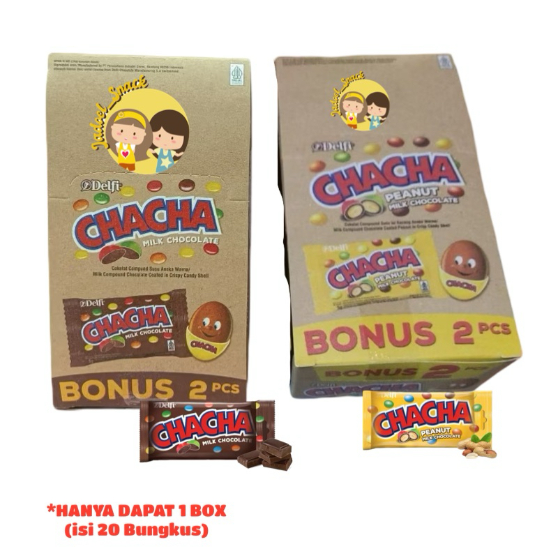 Jual GROSIR - Cokelat Chacha 20 X 5 Gr Rasa Coklat Kacang by Jadoel ...