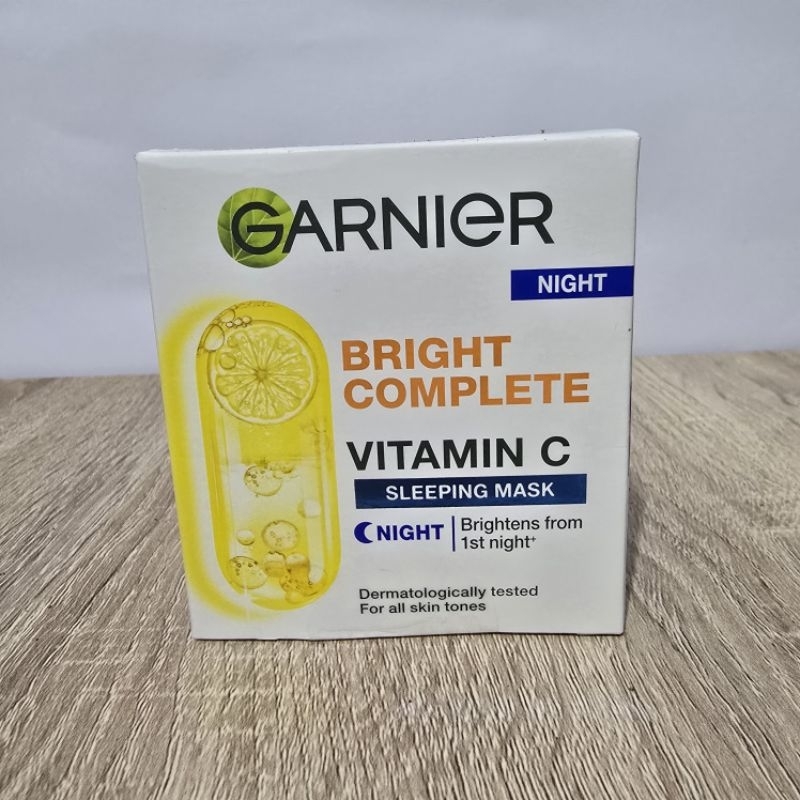 Jual [50 ml] Garnier Night Cream Krim Malam Bright Complete Vitamin C ...