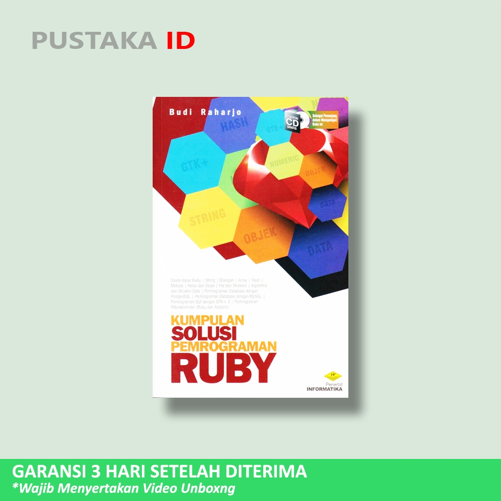 Jual Buku Kumpulan Solusi Pemrograman Ruby - Budi Raharjo | Shopee Indonesia