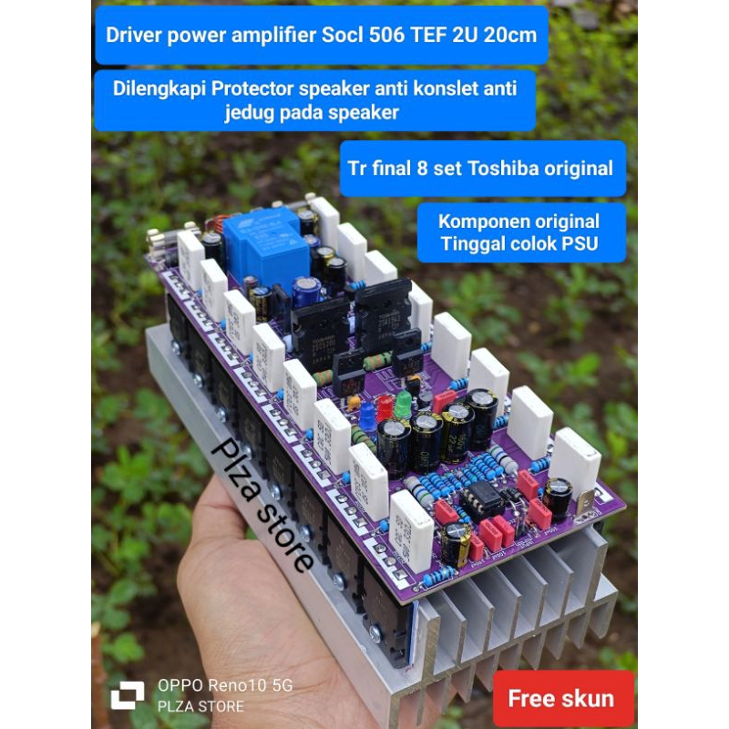 Jual Kit power amplifier super Ocl 506 Tef pro 8 set final lengkap ...