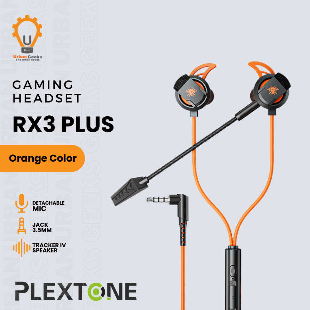 Jual Plextone RX3 Plus Audio Jack 3.5mm Gen4 Tracker Esport Earphone ...