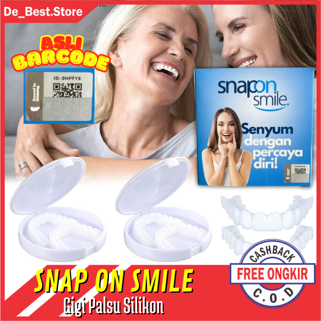 Jual Gigi Palsu Silikon - Snap On Smile Teeth Silicon Veneer Original ...