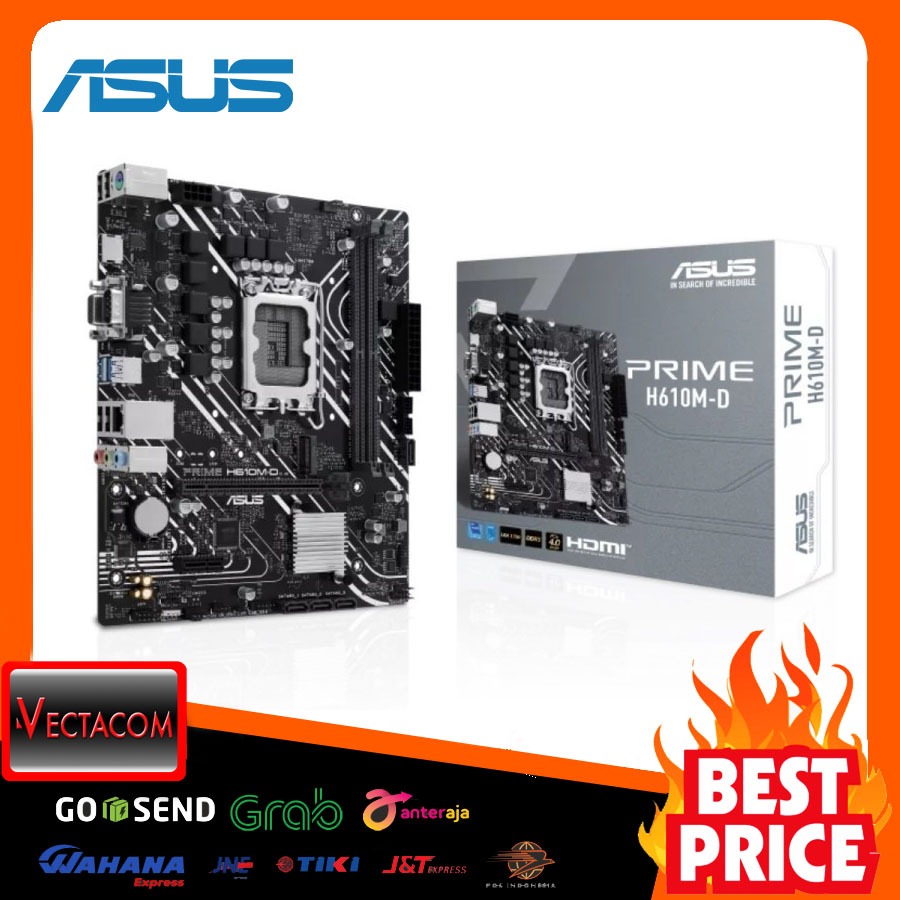 Jual Motherboard ASUS PRIME H610M-D DDR5 [Intel LGA 1700] | Shopee Indonesia