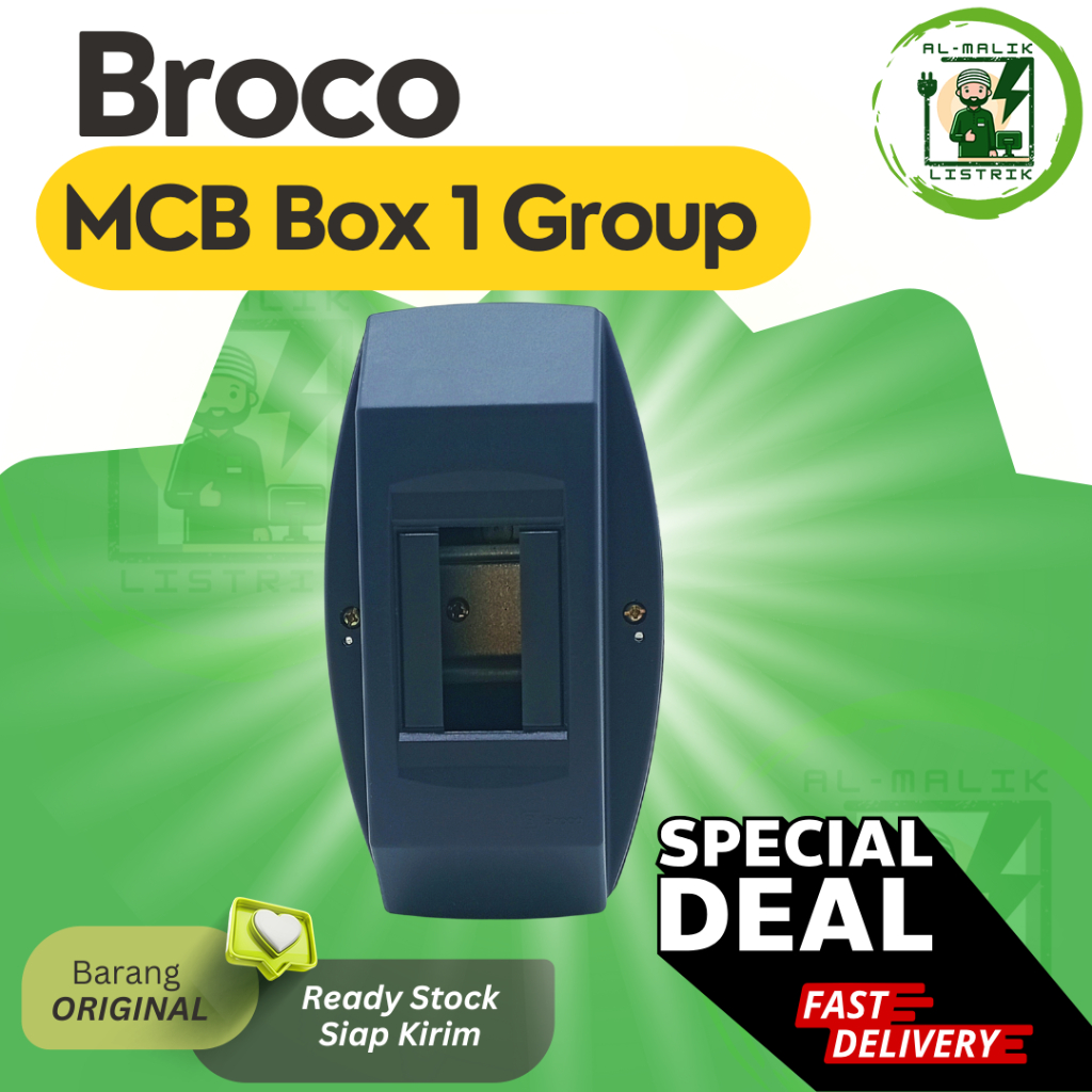 Jual Box MCB Box 1 Group Broco BOX MCB 2 Grub Hitam Broco 17102 ...