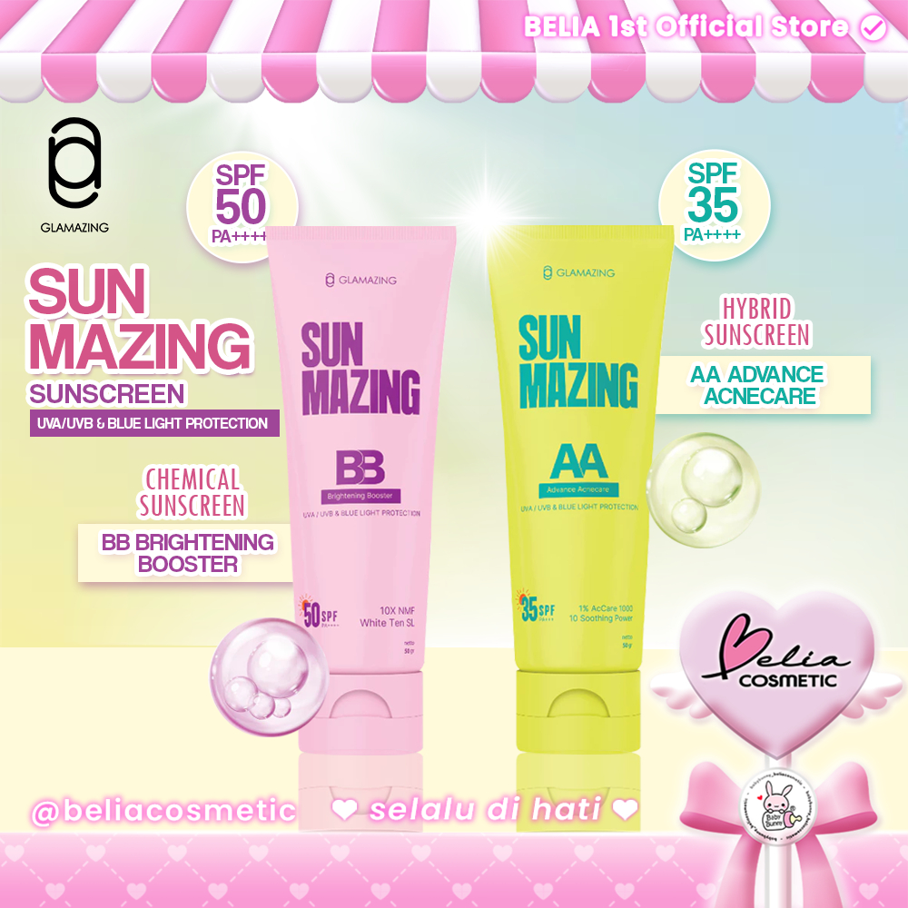 Jual BELIA GLAMAZING Sunmazing Brightening Booster | Sunmazing Advanced ...