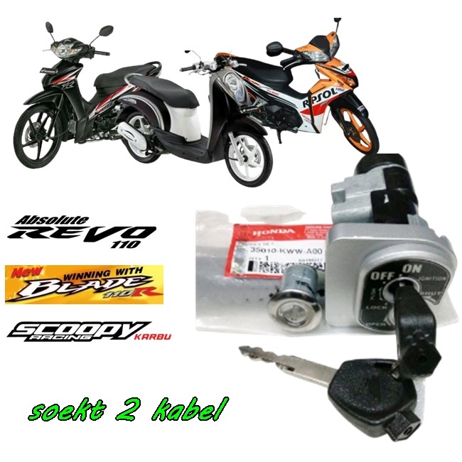 Jual Kunci Kontak Original Honda Keyset Key Set Assy Blade FI 110 ...