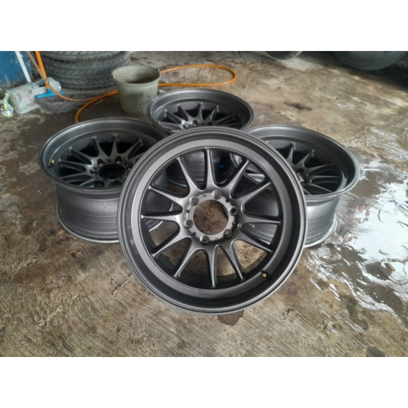 Jual VELG BEKAS MURAH HSR AMETH RING 18 LEBAR 9,5 INCH LUBANG BAUT 6 X 139,7 OFFSET 0 WARNA GREY ...