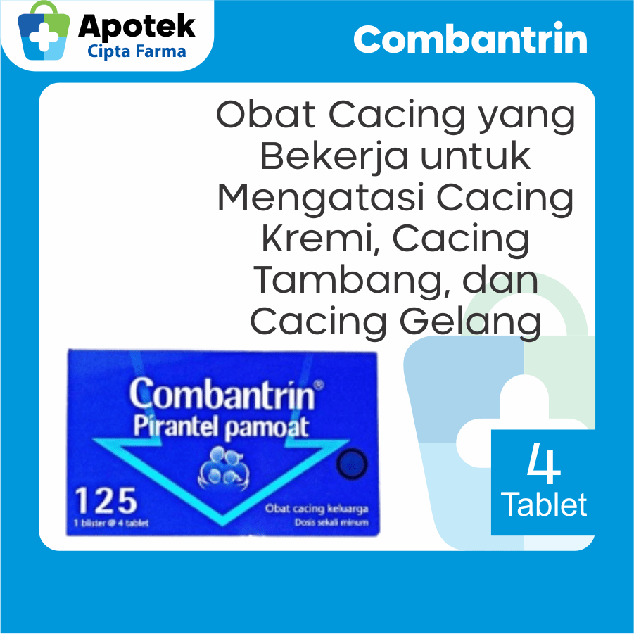 Jual Combantrin Combatrin Tablet Pyrantel Pamoate Combantrin Anak Obat ...