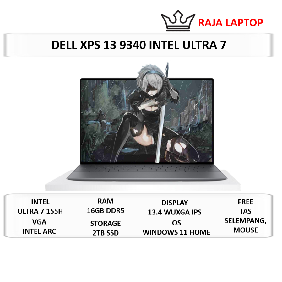 Jual Laptop Dell XPS 13 9340 Intel Core Utra 7 155H 16GB DDR5 2TB SSD ...