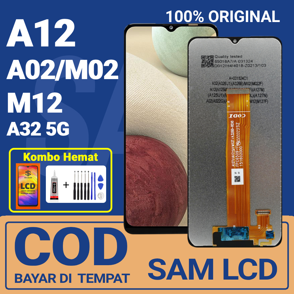 Jual 【ORIGINAL】 LCD Samsung A12 / A02 / M12 / A32-5G / M02 Ganti Layar ...