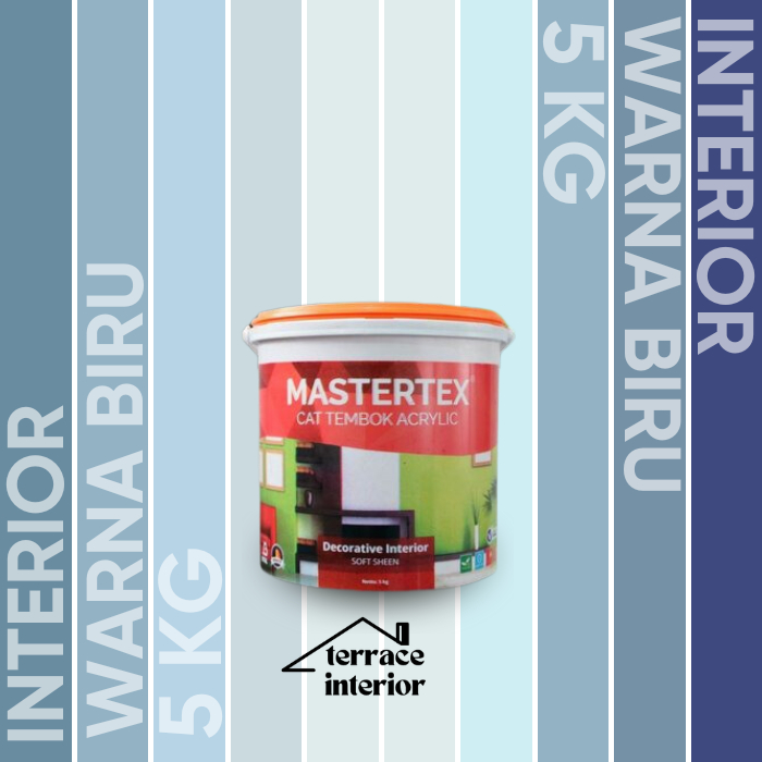 Jual Cat Tembok Interior Bital Asia Mastertex Warna Biru 5 KG | Shopee ...