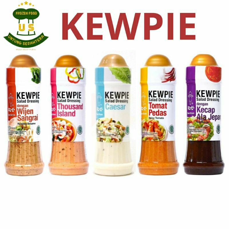 Jual Kewpie Salad Dressing Wijen Sangrai Roasted Sesame 200gr Kewpie Thousand Island 200ml Salad ...