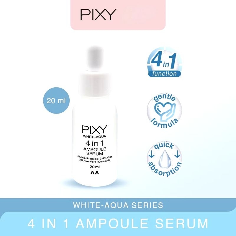 Jual PIXY White Aqua 4 In 1 Ampoule Serum 20ml | Shopee Indonesia