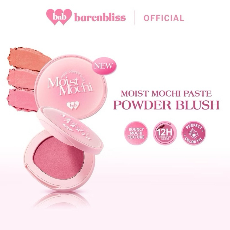 Jual [NEW LAUNCH] BNB barenbliss Moist Mochi Paste Powder Blush [12H Lasting Color] Cream Blush ...