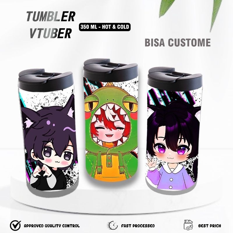 Jual 2. COD - TEMPAT MINUM BOTOL MINUM TUMBLER VTUBER SOL4CE - HARRIS ...